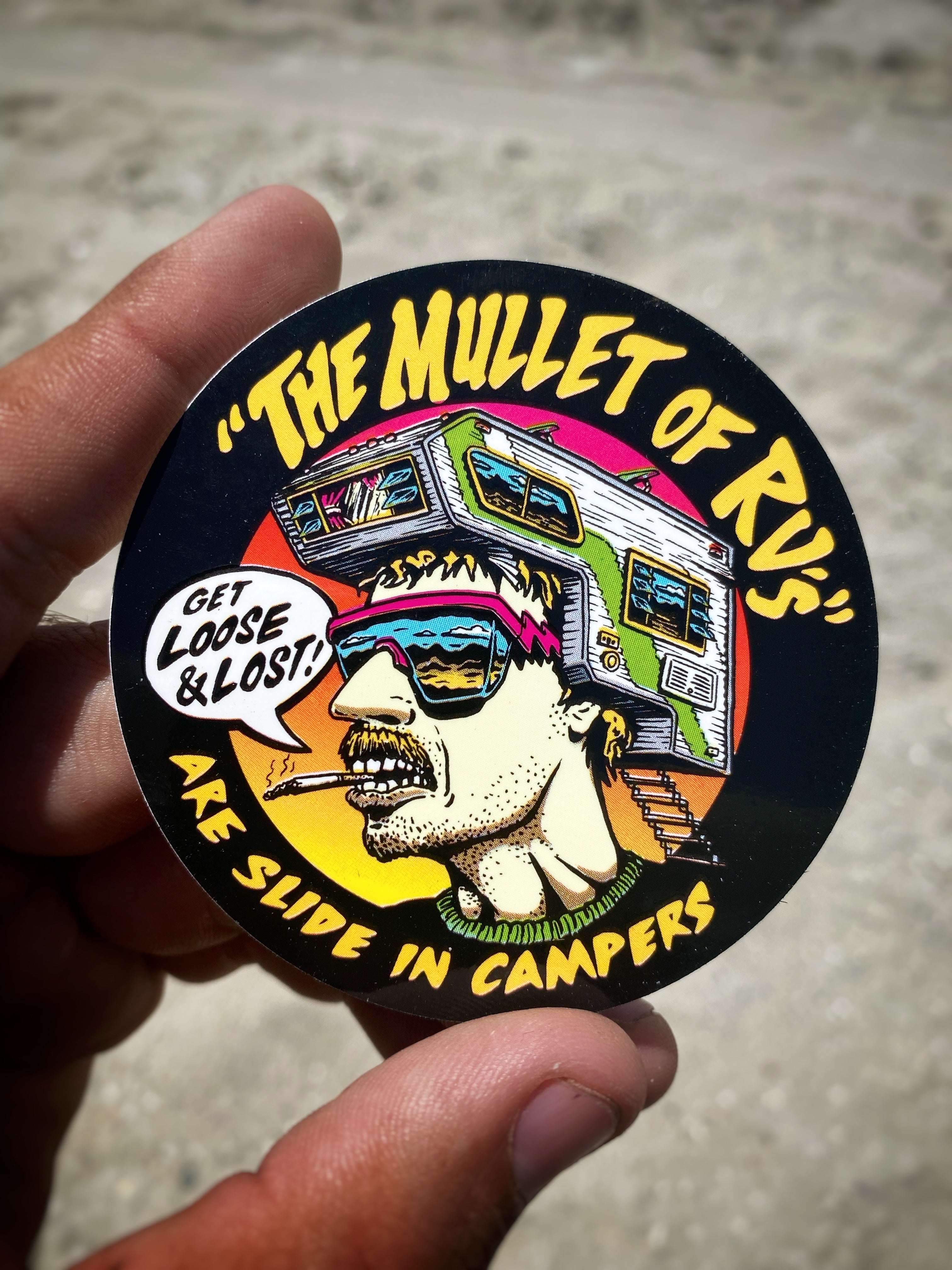 Mullet of RV's sticker – Loose and Lost